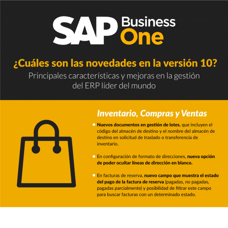 Pack: "Novedades SAP Business One Versión 10"